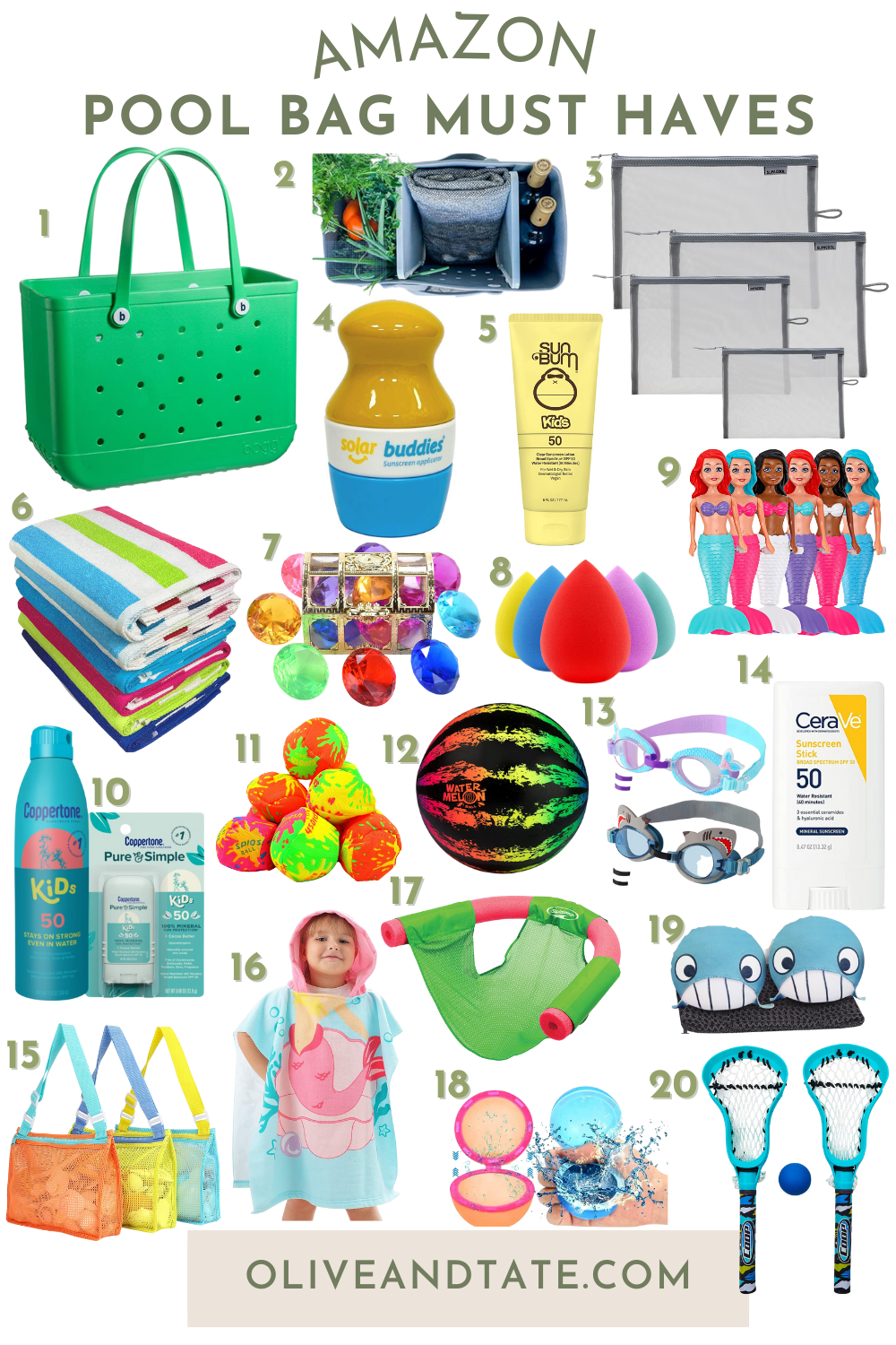 Amazon Pool Bag Must Haves - Olive & Tate