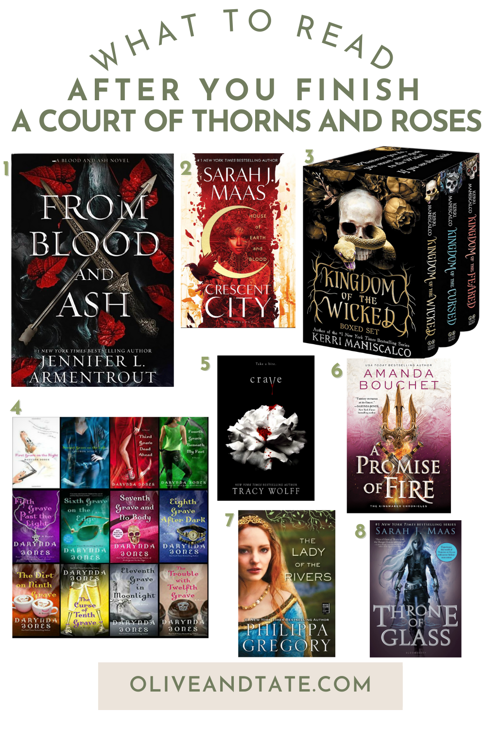 What to Read After You Finish A Court of Thorns and Roses - Olive & Tate